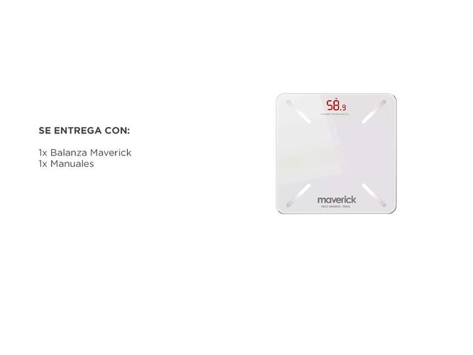 Balanza Personal Maverick BlueTooth Smart BPD2 180kg | Bidcom