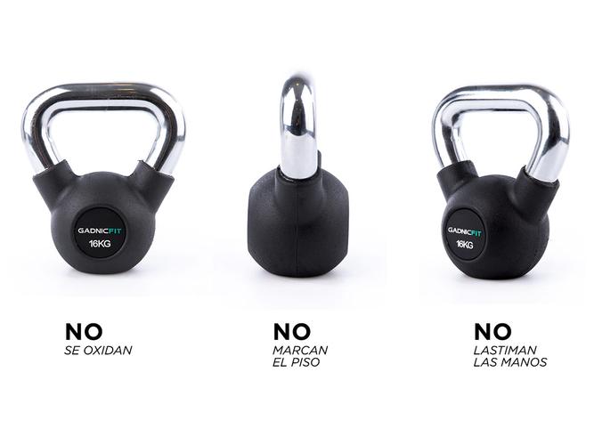 Pesa Rusa Kettlebell Gadnic 16KG Fitness Usado | Bidcom
