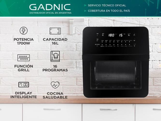 Freidora de Aire Gadnic 16L Plus Función Grill Horno | Gadnic