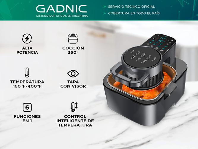 Freidora de Aire Future V7.2 Gadnic Tapa con Visor | Gadnic