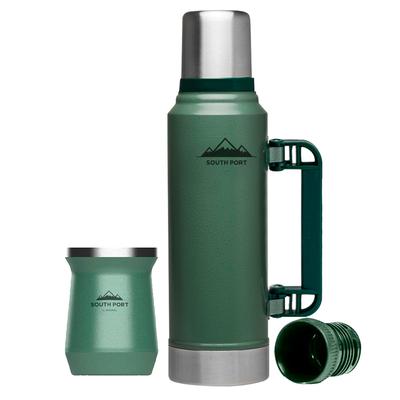 Kit de Termo 13 Litros y Mate South Port Acero Inoxidable | Bidcom