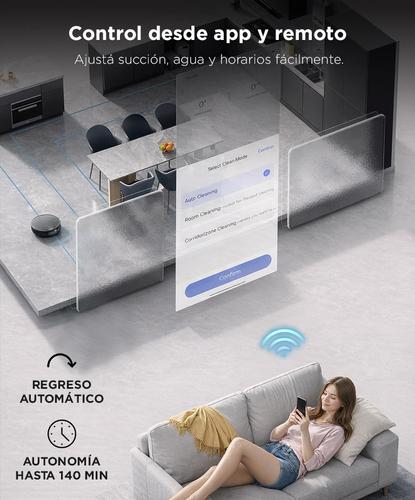Aspiradora Robot Gadnic Z900 Aspira y Trapea Navegación Inteligente Con ...