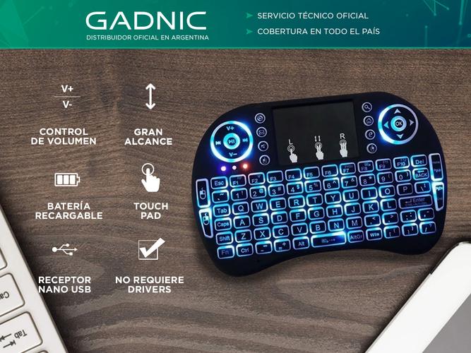Mini Teclado Retroiluminado Gadnic Inalámbrico Outlet | Bidcom