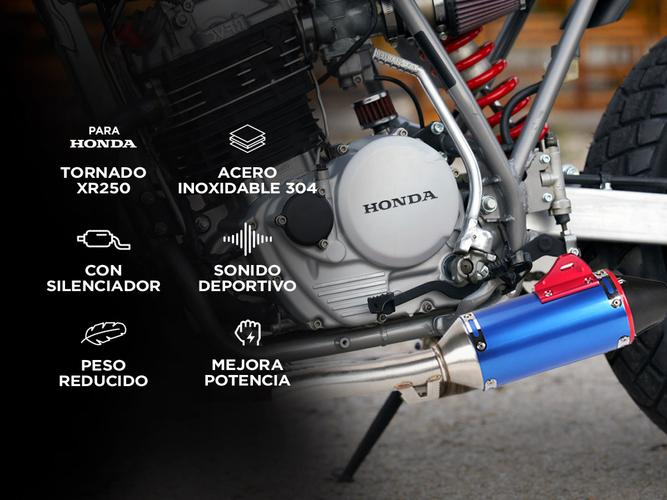 Escape Para Moto Tipo Powercore 3 Para Honda Tornado Xr250 Completo Con ...