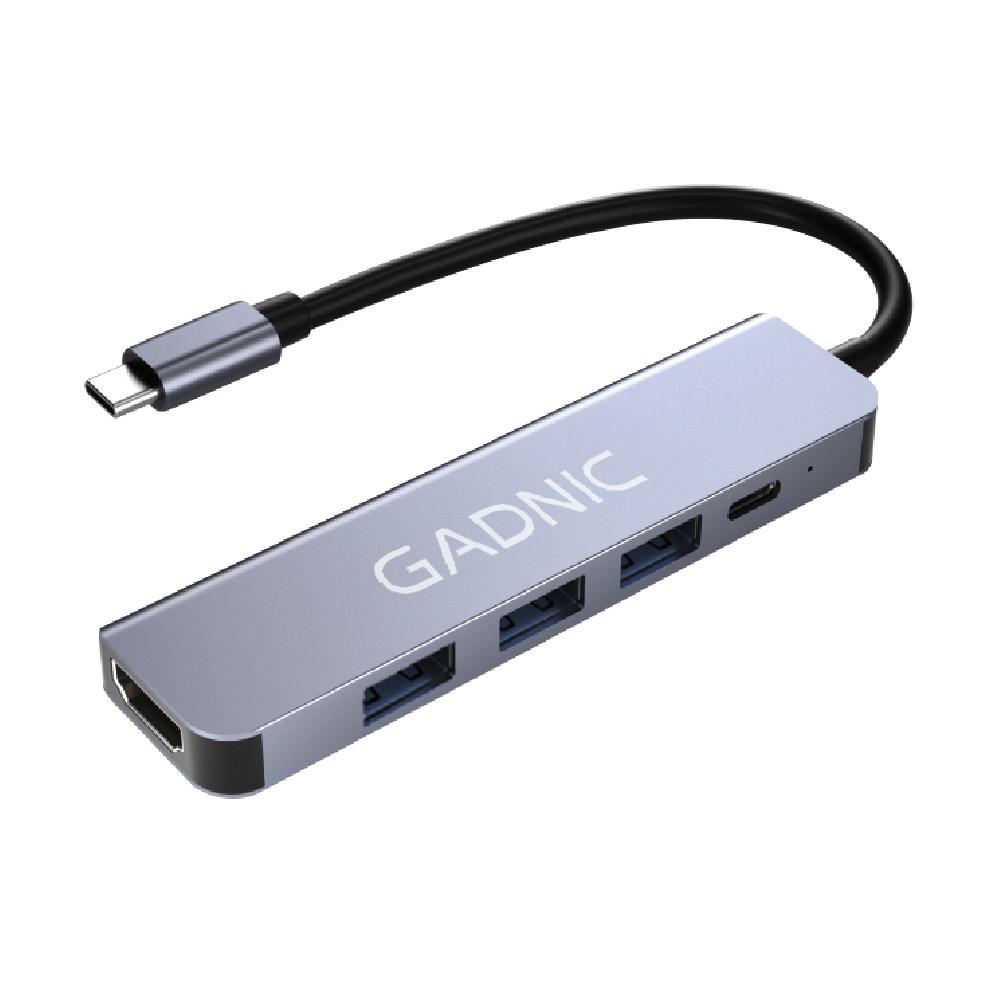 Adaptador USB C Hub Para Mac y Pc 4 en 1 Usb C - HDMI - Usb 3.0 | Gadnic