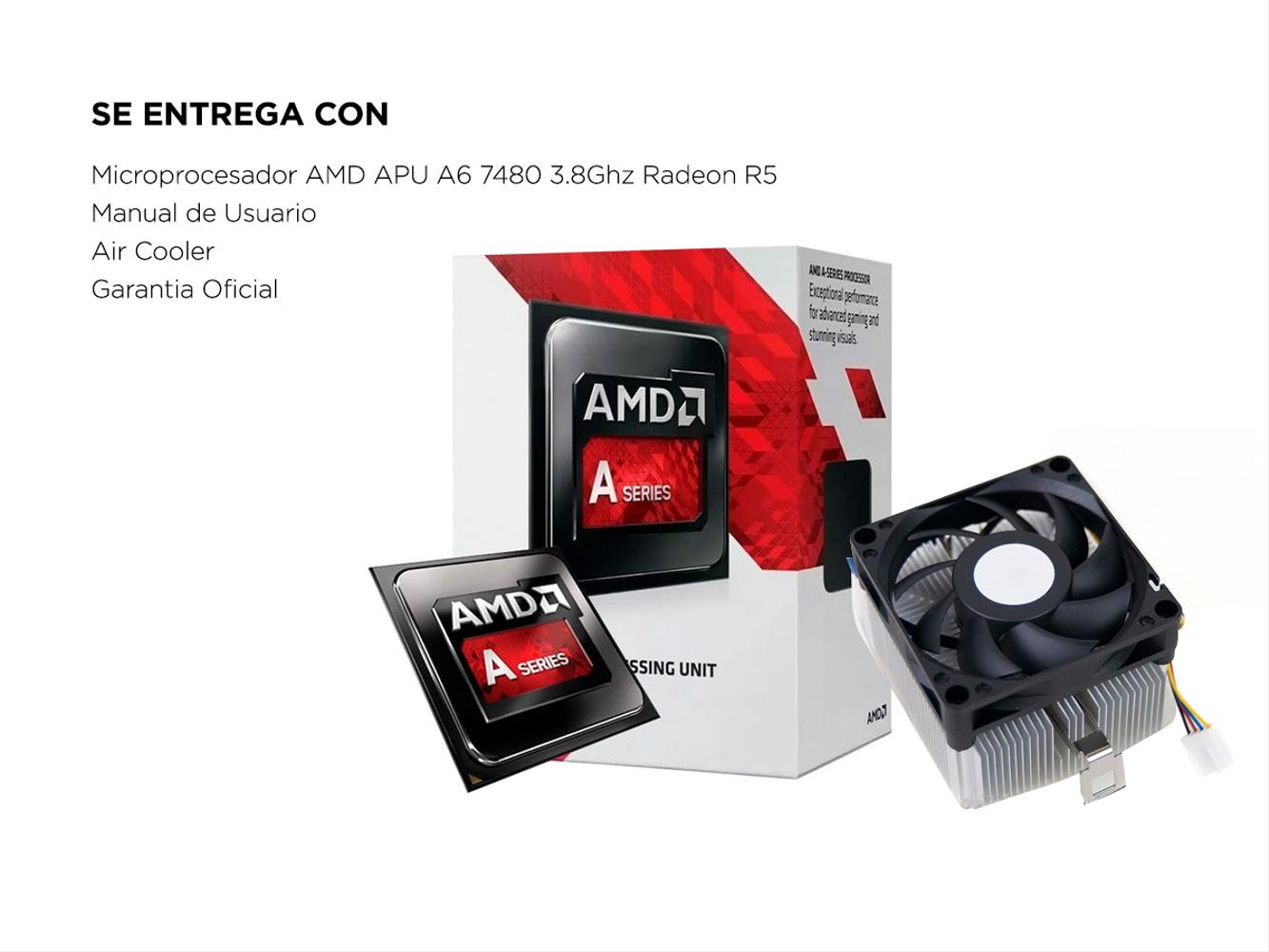 Microprocesador AMD APU A6 7480 3.8Ghz Radeon R5 | Bidcom