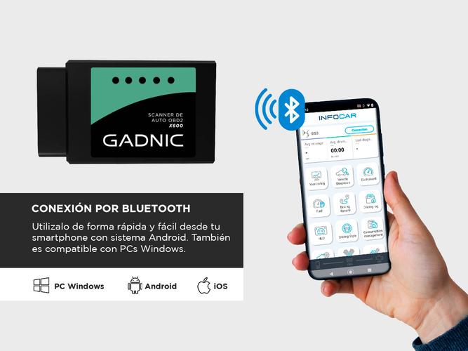 Scanner Automotriz Multimarca Gadnic VA45 OBD2 Adaptador Bluetooth ...