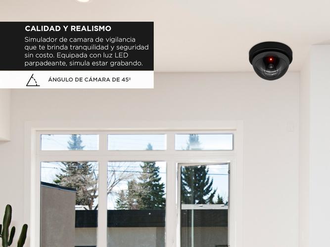 Cámara de Seguridad Domo Falsa Gadnic SPY24 Simulador de Detector de Movimiento | Bidcom