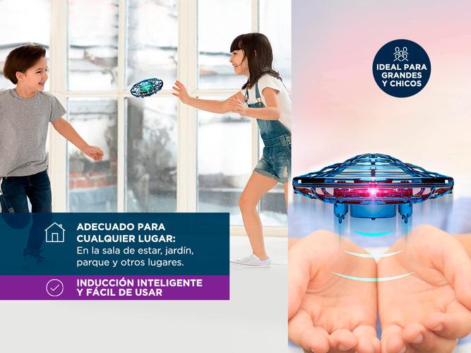 Drone Mini Ufo Gadnic Interactivo De Inducción Con Control Luz Led | Gadnic