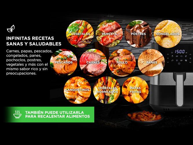 Freidora Eléctrica De Aire Gadnic 8067D 6.5L | Gadnic