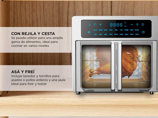 Freidora de Aire Gadnic 25lts con Accesorios | Bidcom