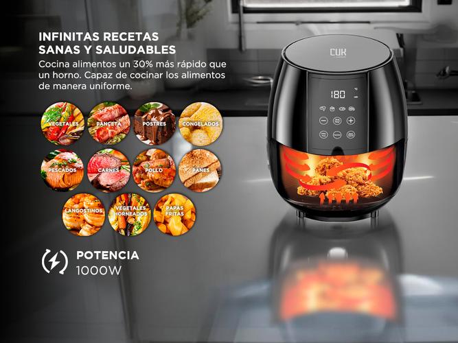 Freidora De Aire Gadnic Eléctrica 2.5L 1000W Timer Digital | Bidcom