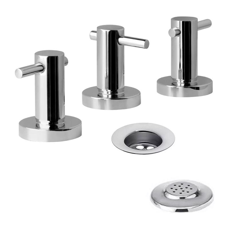 Griferia Bidet Piazza Vectra Cierre Ceramico Baño Cromo 22704 | Bidcom