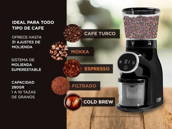 Kit Cafetera Express CME08 + Molinillo De Cafe Profesional | Gadnic