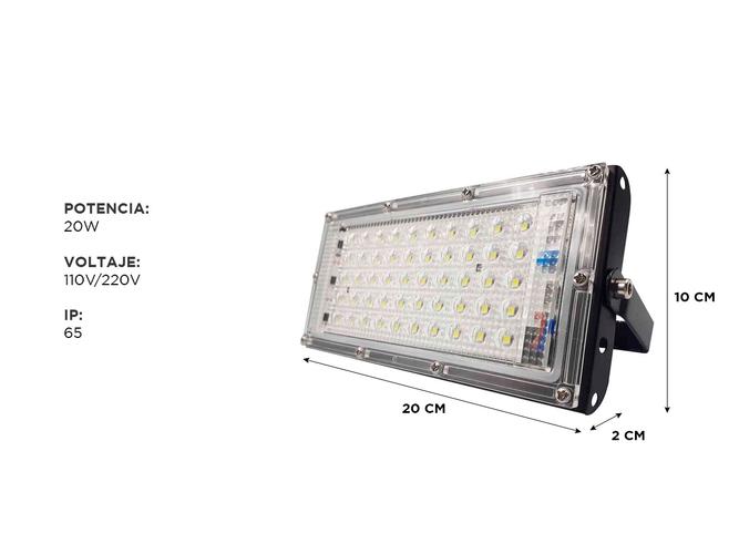 Reflector Led RGB Gadnic Para Interior y Exterior 20W | Gadnic