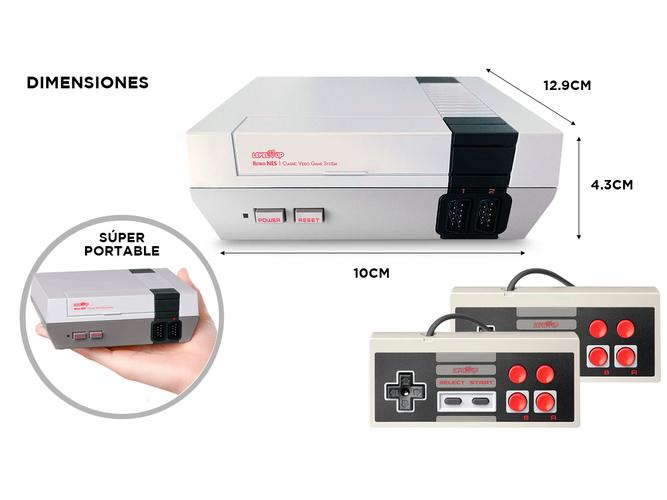 Consola Level UP Retro NES AV 500 Juegos Clásicos incorporados | Bidcom