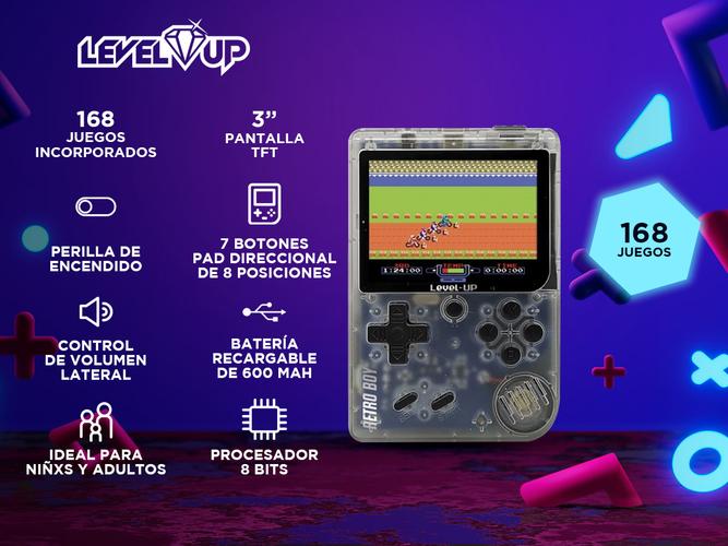 Consola Portatil Level Up Retroboy | Bidcom