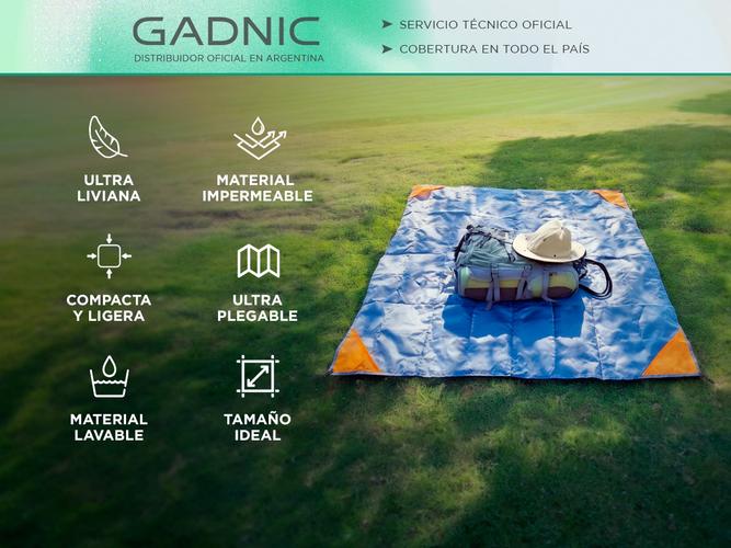 Lona Playera Gadnic Plegable mpermeable Ultra Liviana 140x140 | Gadnic