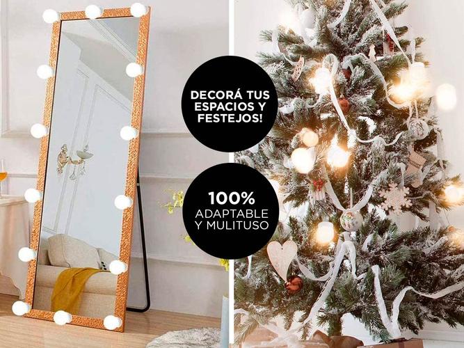 Kit 10 Luces Led Para Espejo Gadnic Z1300 Maquillaje Makeup Usb | Bidcom