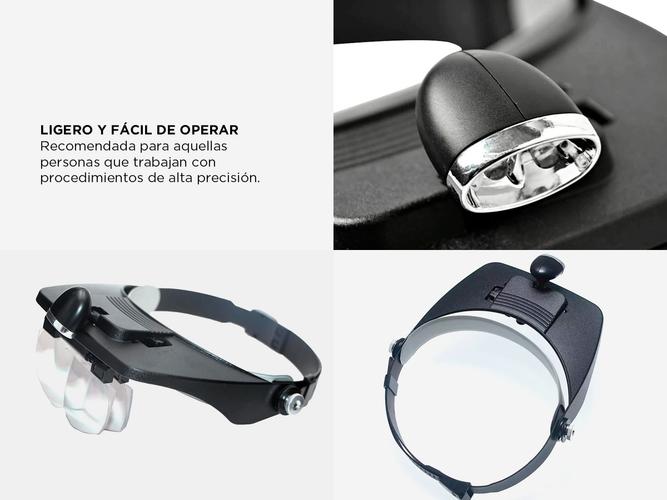 Lupa Binocular Gadnic Maximus Vincha Manos Libres Luz Led | Gadnic