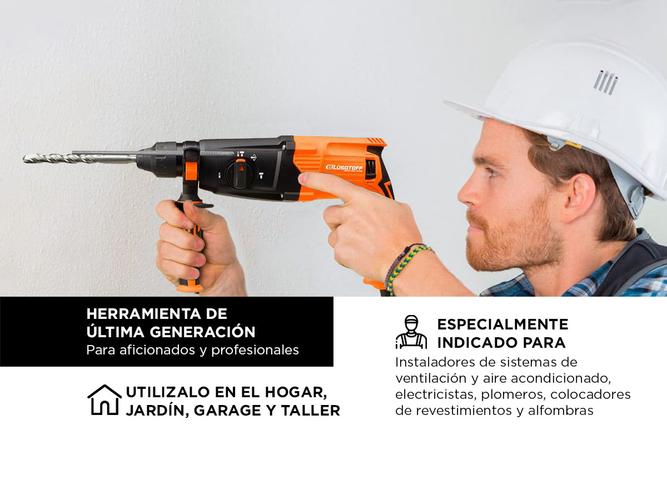 Rotomartillo Taladro Rotopercutor Lusqtoff 850W 3.0J Sds Plus Maletin ...