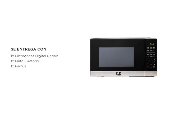 Microondas Digital Gadnic 23Lts Funcion Grill | Bidcom
