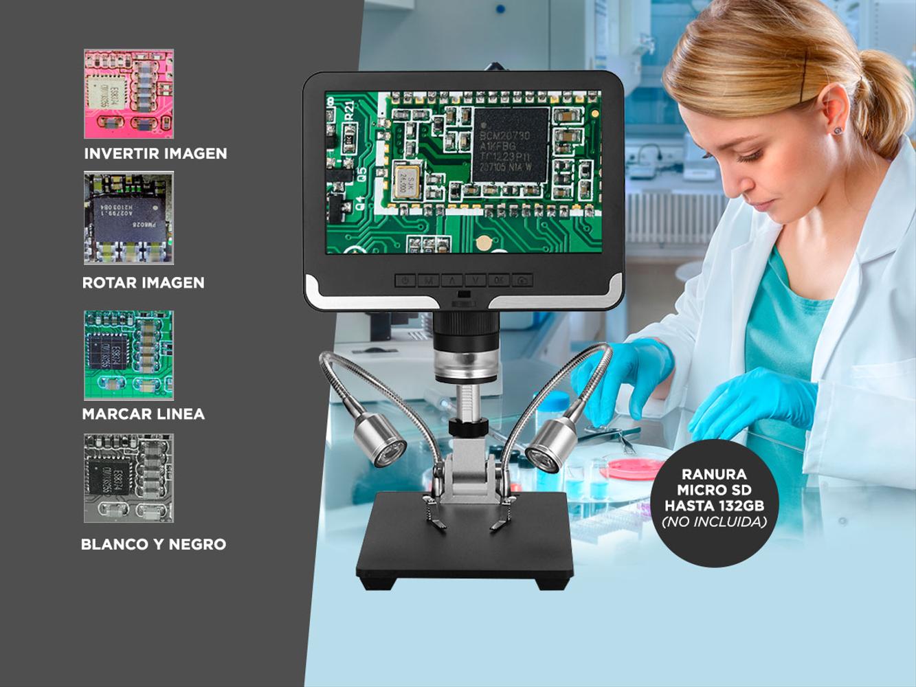 Microscopio Digital Gadnic Electrónico | Bidcom