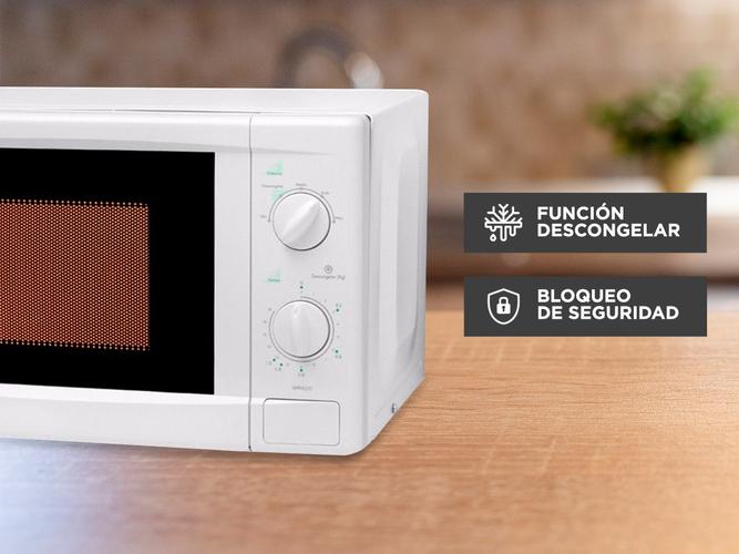 Microondas PHILCO 20 Lts MPR8520 rotativo Blanco | Bidcom