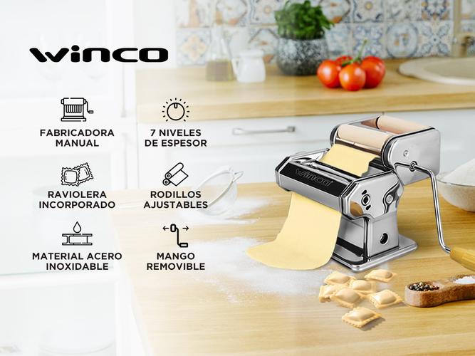 Fabrica De Pastas Winco W160 Raviolera Fideos Acero Inoxidable | Bidcom