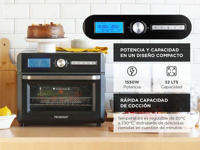 Horno Multifunción Peabody Digital 1550 Watts HDM15N | Bidcom