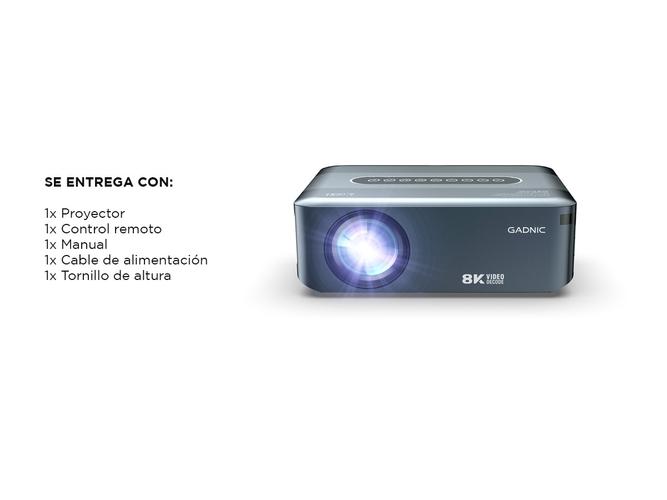 Proyector Gadnic 8000 Lumenes Dolby | Gadnic