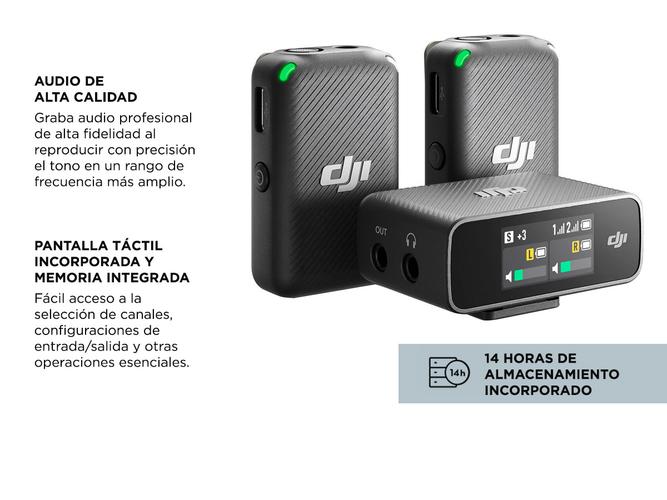 Sistema grabador de micrófono inalámbrico DJI Mic digital compacto 2,4 GHz | Bidcom