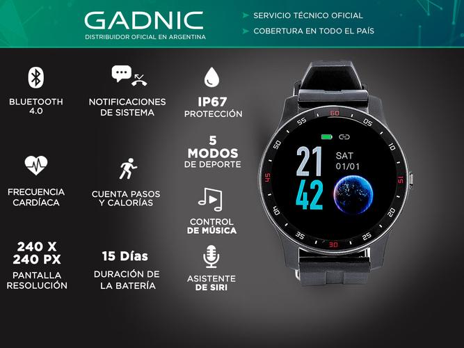 Reloj Smartwatch Inteligente Gadnic RWS10 | Gadnic