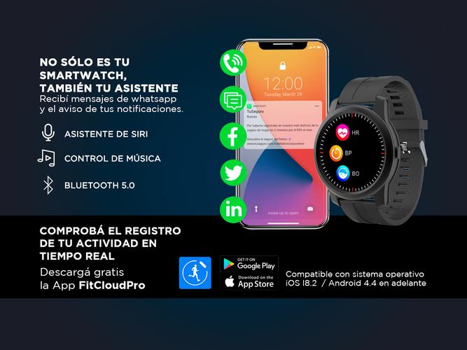 Smart Watch Gadnic SWTCH-207 Reloj Inteligente Pantalla Digital | Gadnic