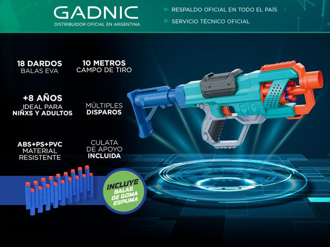 Pistola Gadnic SFG2000 18 dardos tambor giratorio | Bidcom