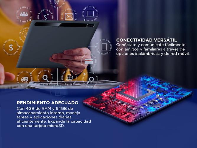 Tablet Gadnic 4GB RAM 64GB Android 10 Pulgadas | Bidcom