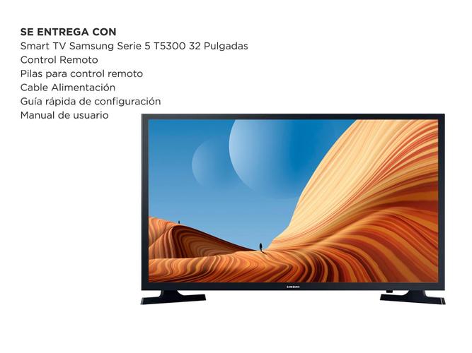 Smart TV 32 Samsung Serie 4 T4300 Hd | Bidcom
