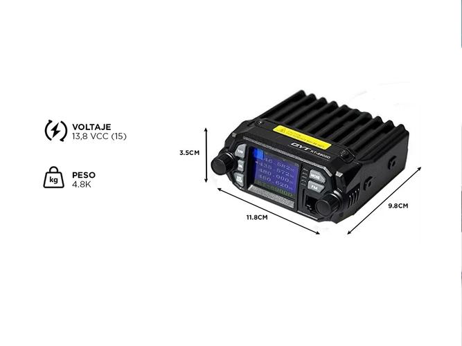 Radio Móvil Gadnic RBG-200CH Doble Banda 25w 200ch VHF UHF | Gadnic